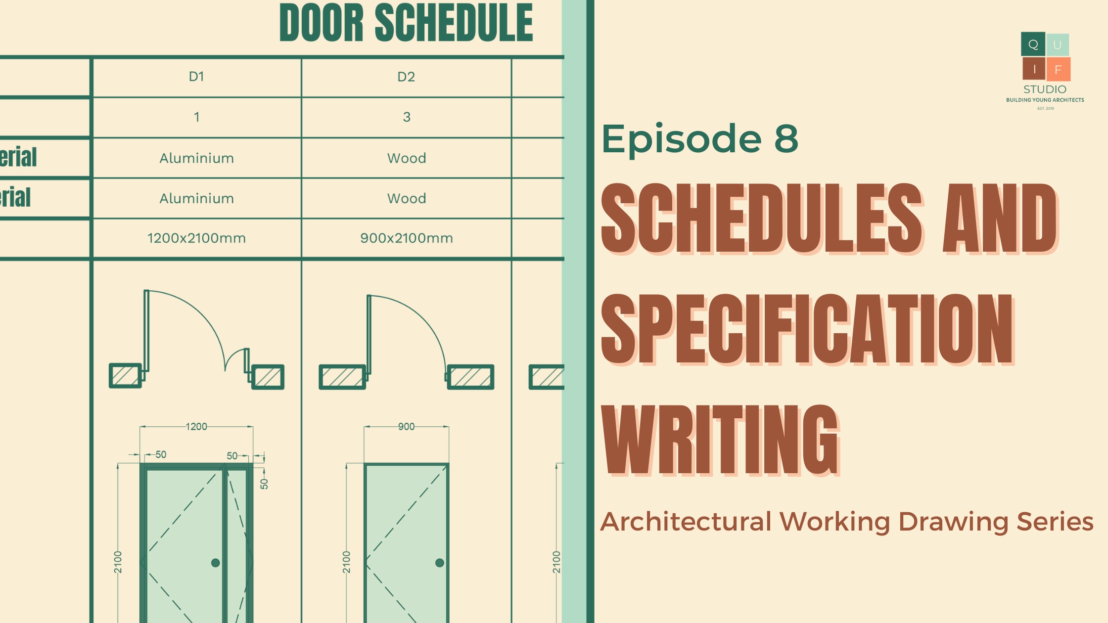 Episode 8: Schedules and Specification Writing – Quif Studio
